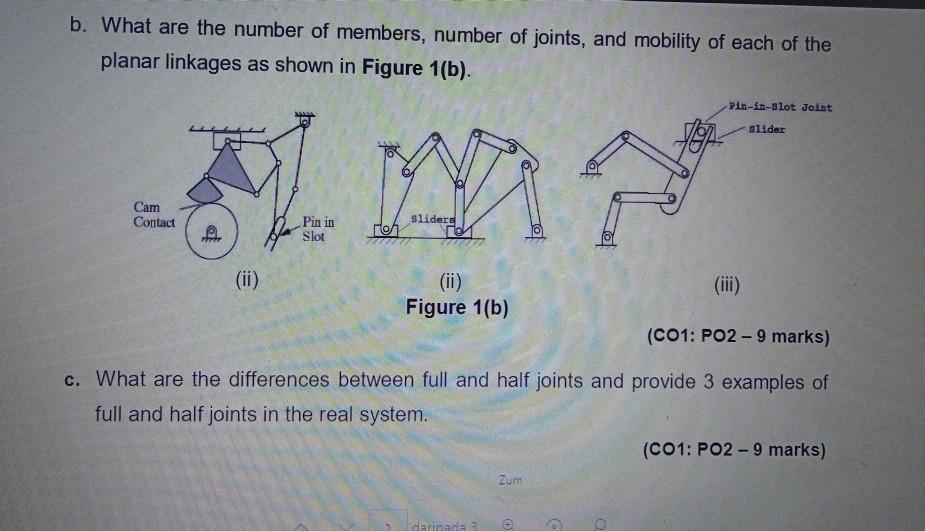 Solved b. What are the number of members, number of joints, | Chegg.com