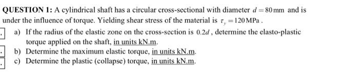 Solved Strength of materials ****urgent*** | Chegg.com
