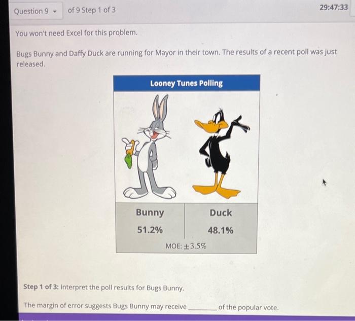 Solved You won't need Excel for this problem. Bugs Bunny and | Chegg.com