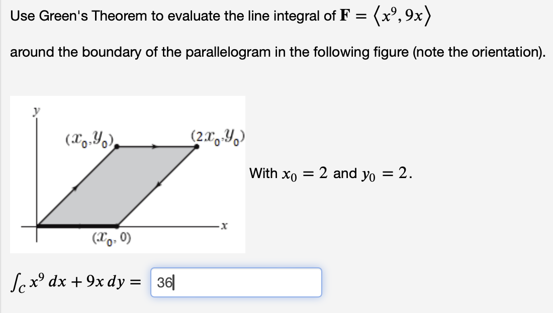 Solved Use Green's Theorem to evaluate the line integral of | Chegg.com