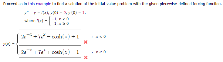 Solved Proceed as in this example to find a solution of the | Chegg.com