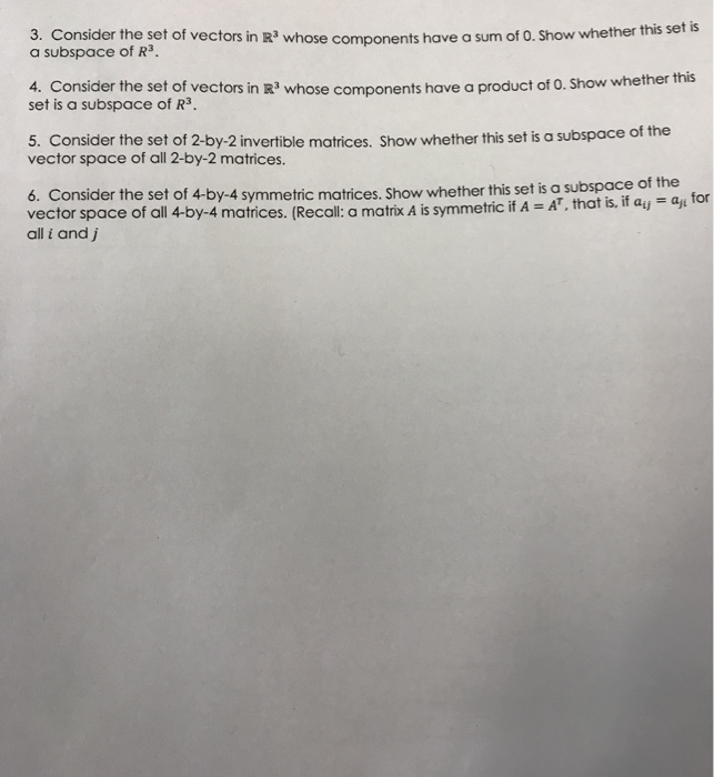 Solved 3. Consider the set of vectors in R3 whose components | Chegg.com