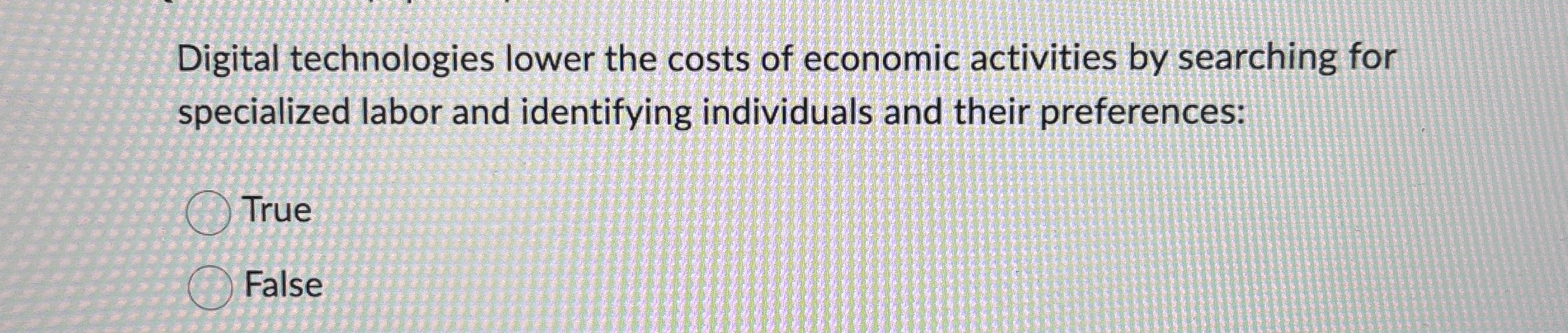 Solved Digital technologies lower the costs of economic | Chegg.com