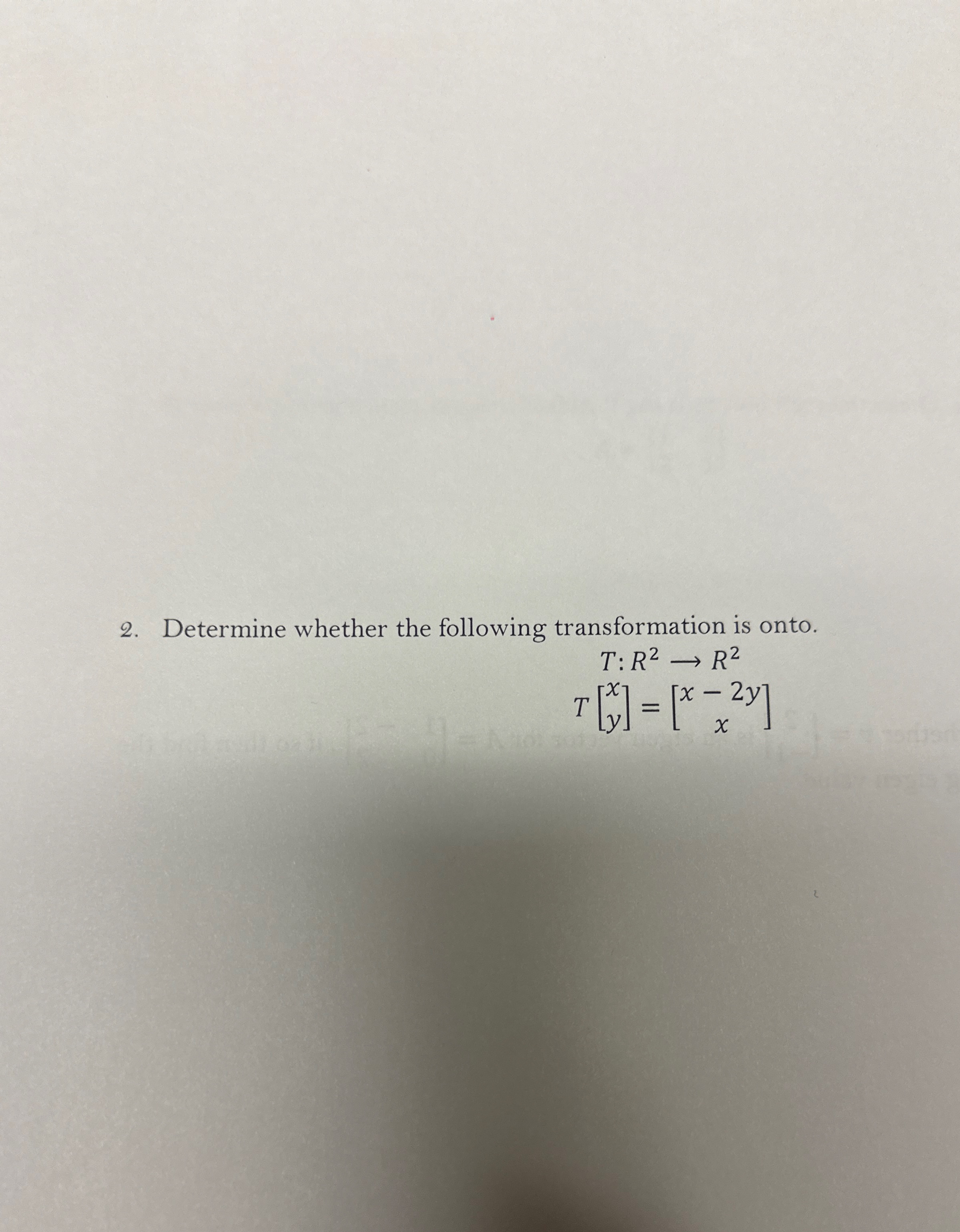 Solved Determine whether the following transformation is | Chegg.com