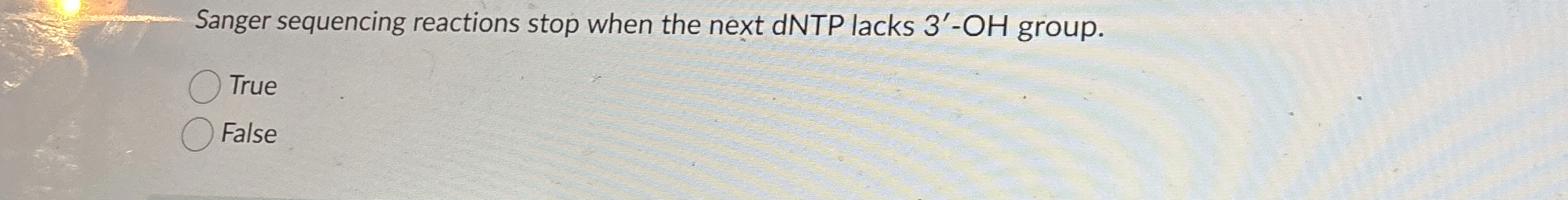 Solved Sanger sequencing reactions stop when the next dNTP | Chegg.com