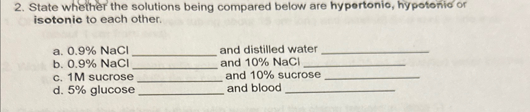 Solved State whether the solutions being compared below are | Chegg.com