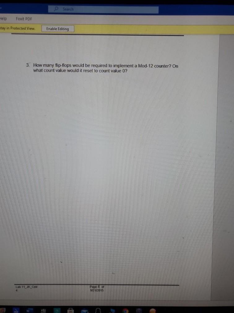 Solved Laboratory Exercise 11 How To Build Asynchronous 