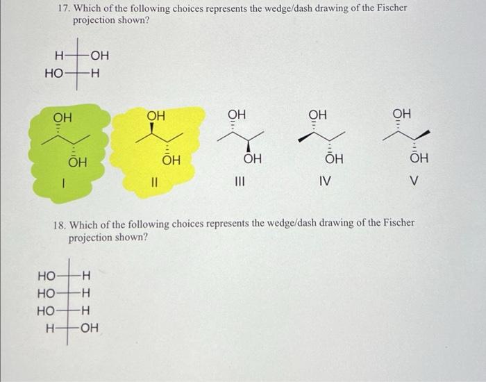 Solved 17. Which of the following choices represents the | Chegg.com