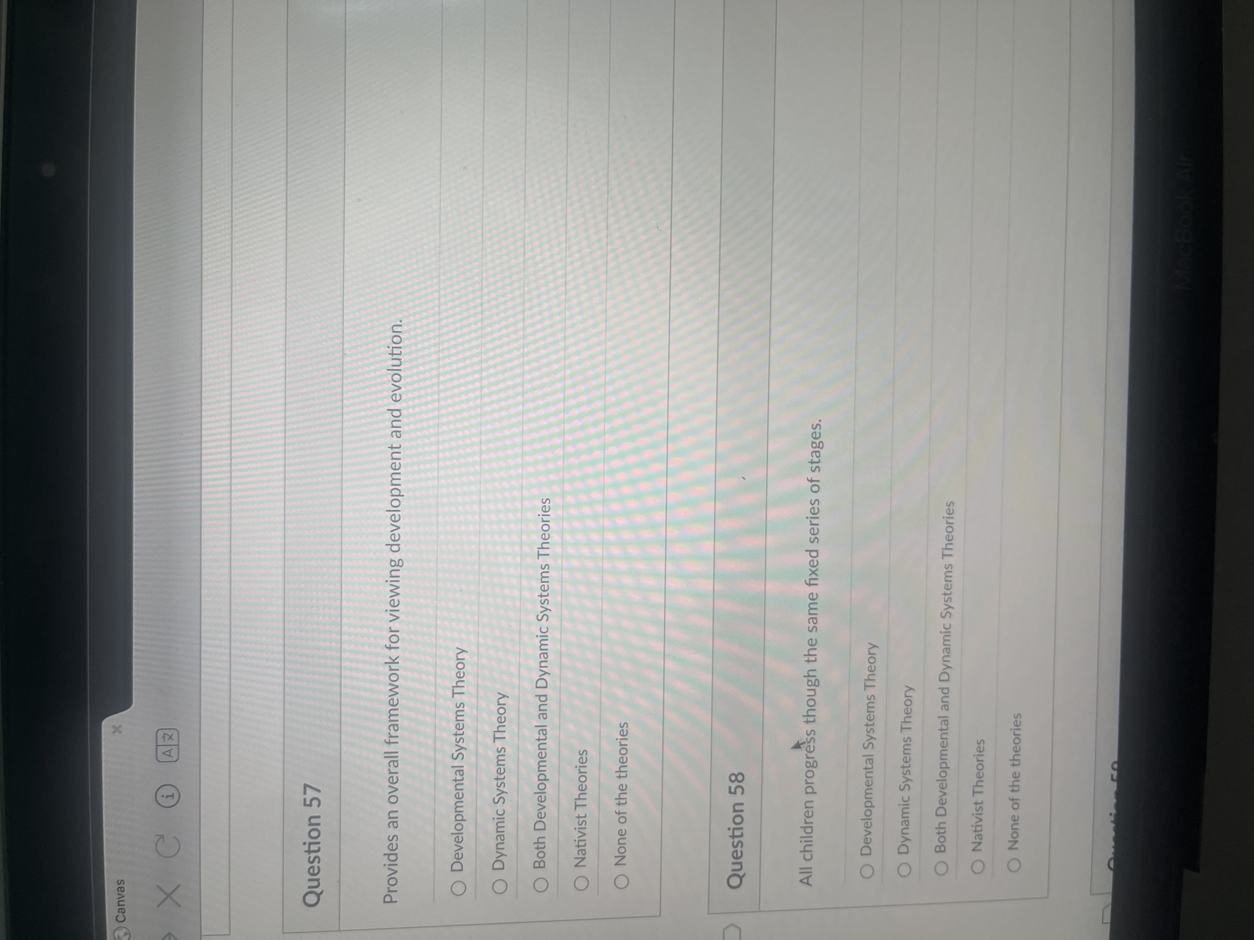 Solved Question 57 ﻿Provides an overall framework for | Chegg.com