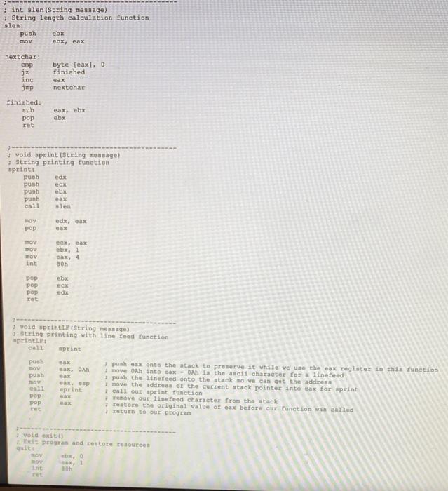 a. Using the modified "functions.asm" which includes | Chegg.com