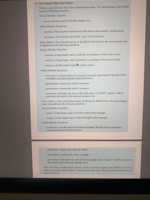 Solved 13. Pure Abstract Hasic Claw Project Define a pure | Chegg.com