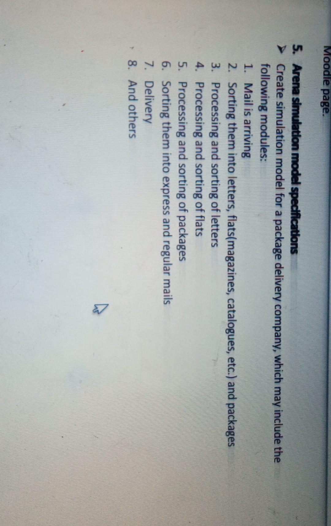 Arena discrete event simulation software provides | Chegg.com