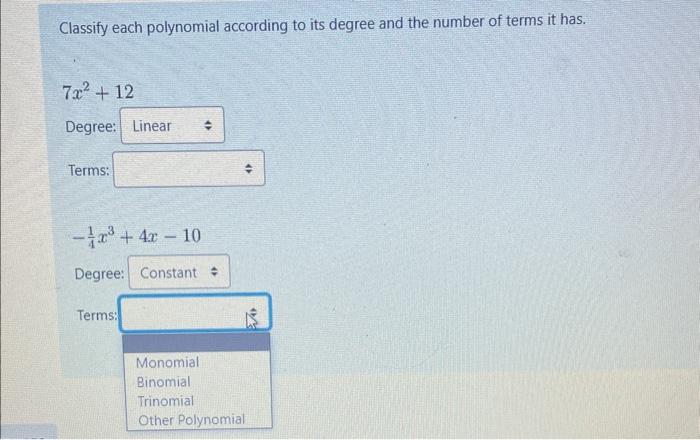 Solved Write each polynomial in descending order, then | Chegg.com