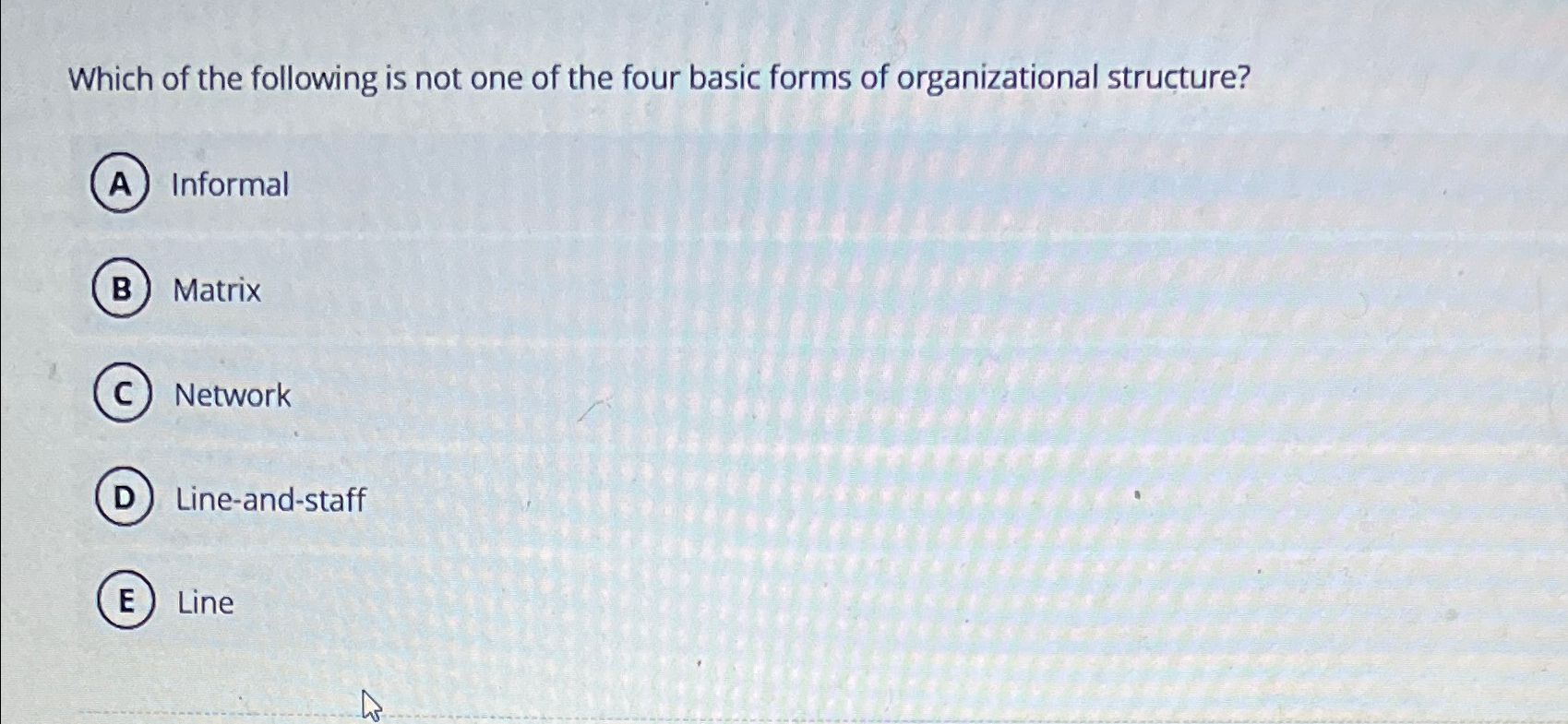 Solved Which of the following is not one of the four basic | Chegg.com