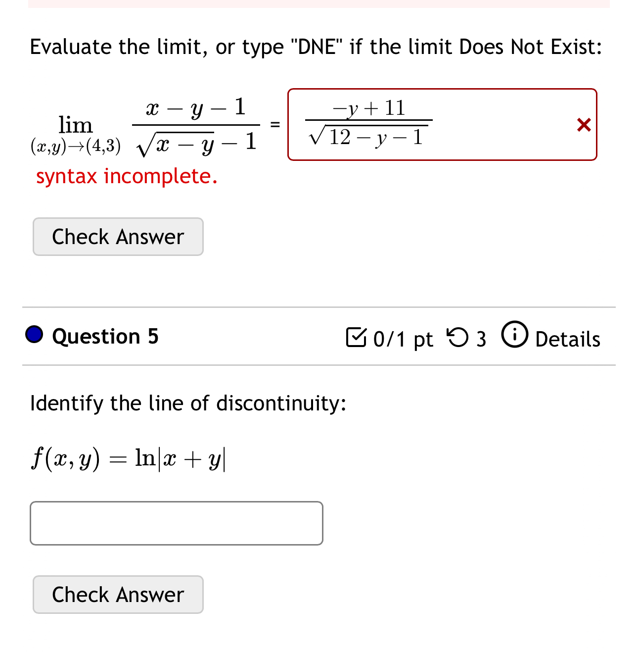 Solved Evaluate the limit, ﻿or type "DNE" if the limit Does | Chegg.com