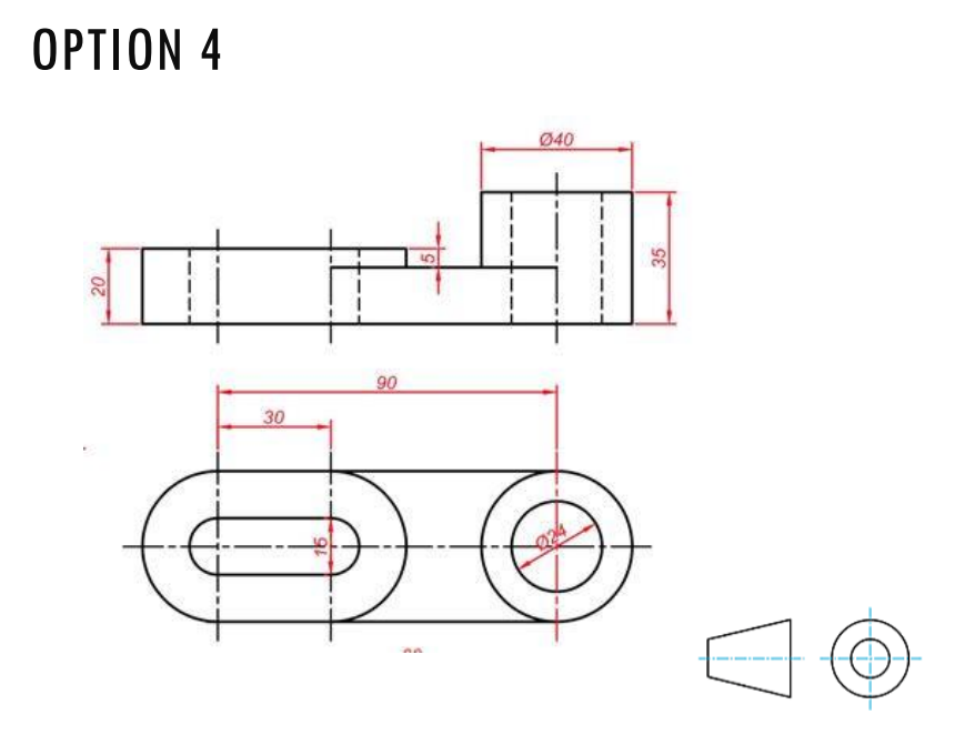 Solved OPTION 4 ﻿ASSIGNMENT – ﻿OBLIQUE drawing ﻿Compulsory | Chegg.com
