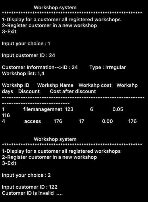 Solved Problem: Muscat Training Center offers a number of | Chegg.com