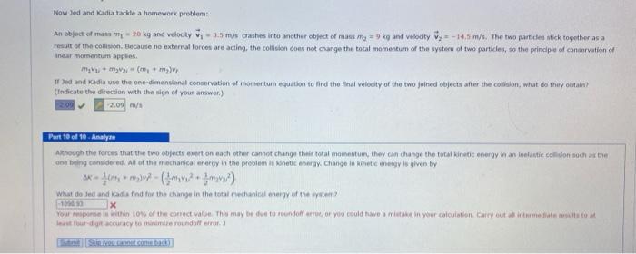 Solved Waw Jed and Kadia tackle a hornework problem: linear | Chegg.com