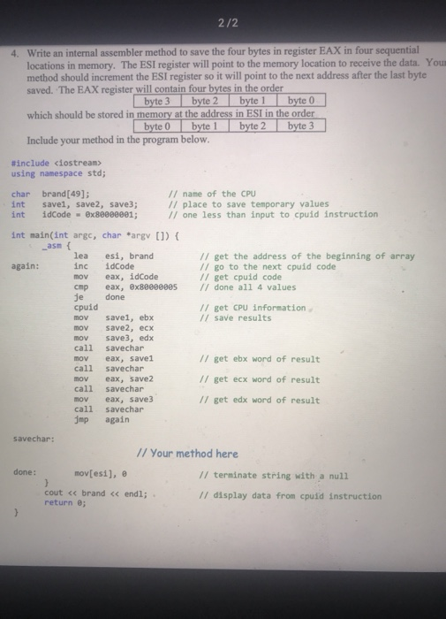 Write a program that will calculate the log base 2 of | Chegg.com