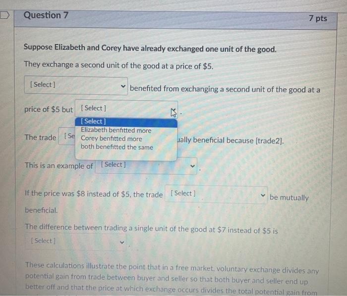 Solved Suppose Elizabeth and Corey have already exchanged | Chegg.com