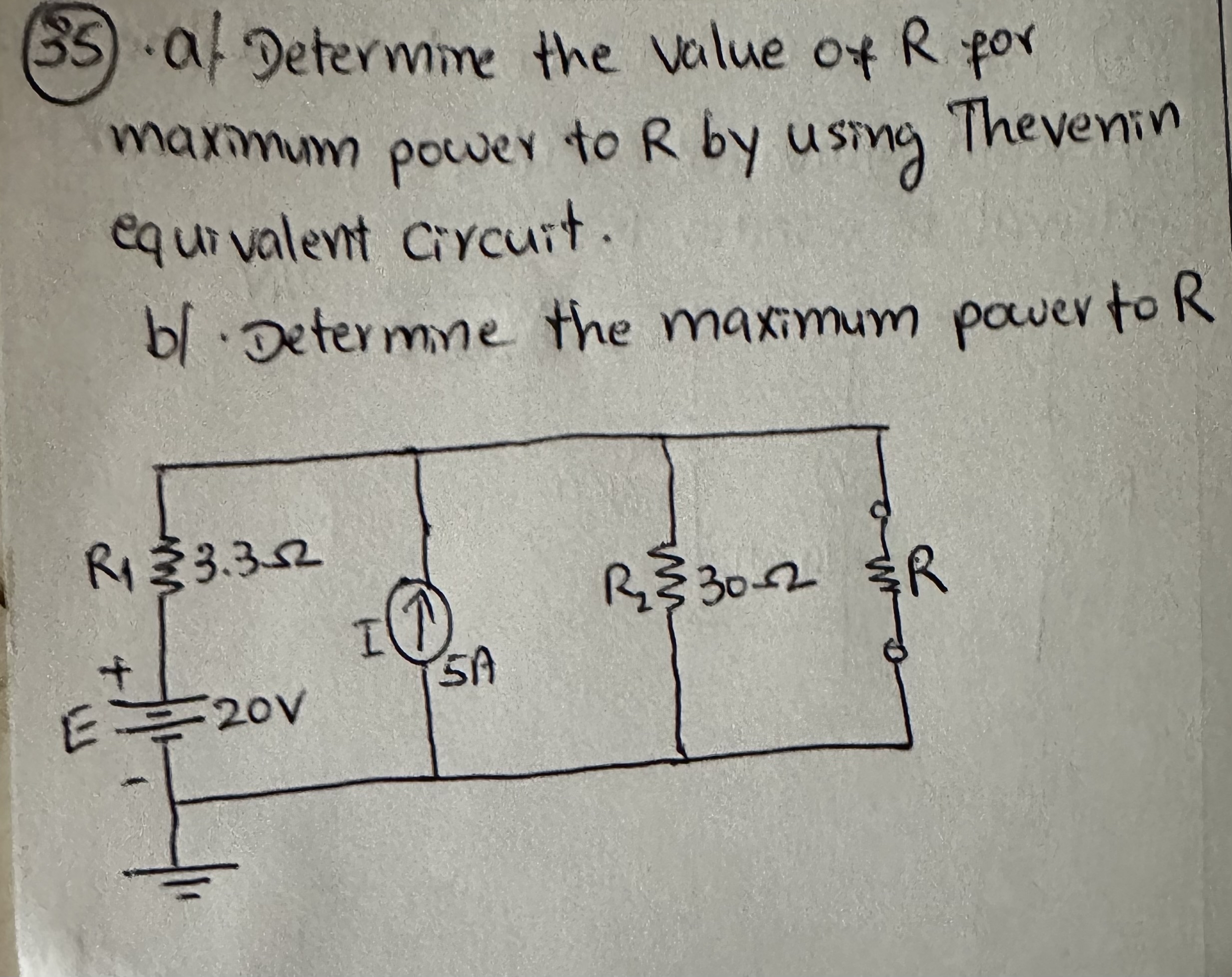 Solved (35) - ﻿al Determine the value of R ﻿for maximum | Chegg.com