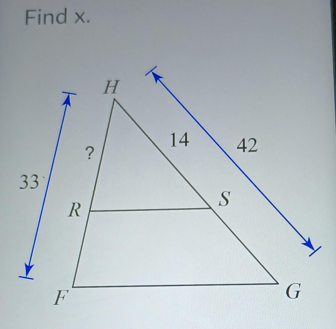 Solved Find x. | Chegg.com