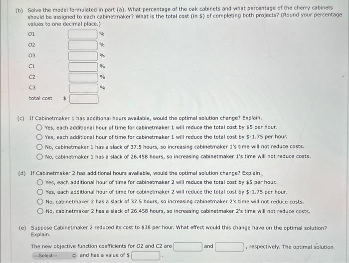 Solved A linear programeming comeriter pachage is neoged | Chegg.com