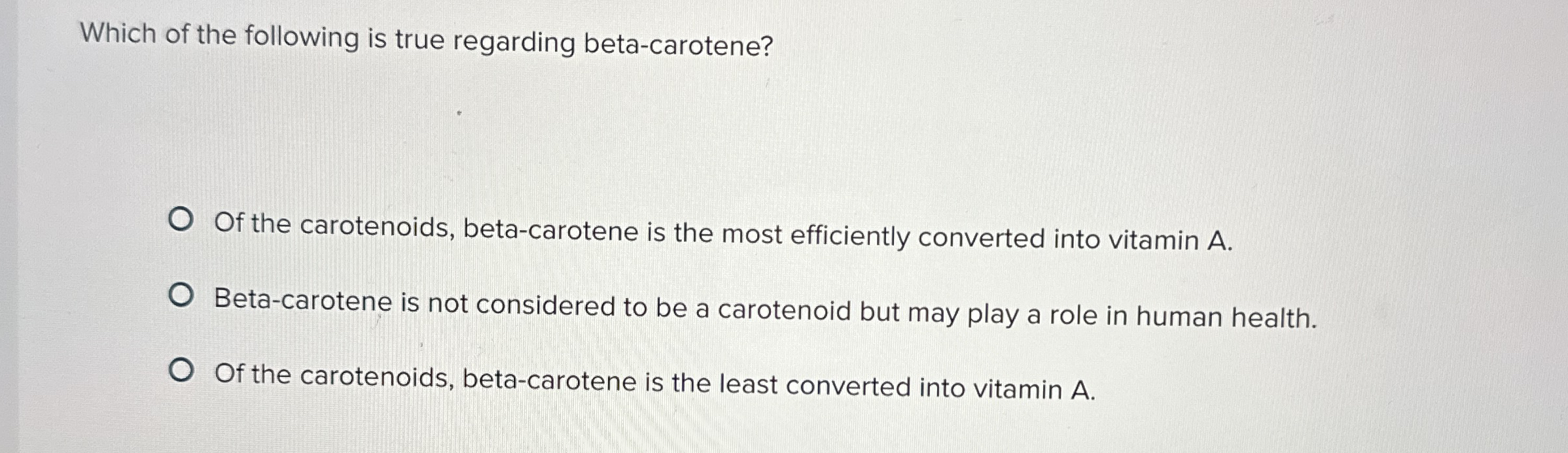 Solved Which of the following is true regarding | Chegg.com