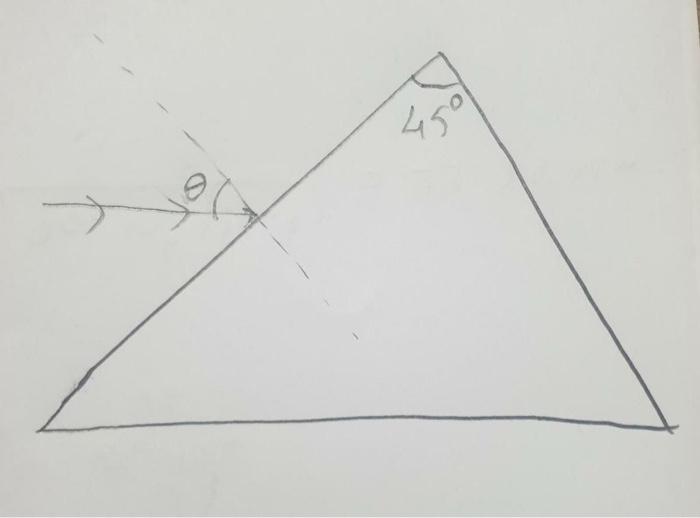 Solved A triangular prism, as shown in the figure, has an | Chegg.com