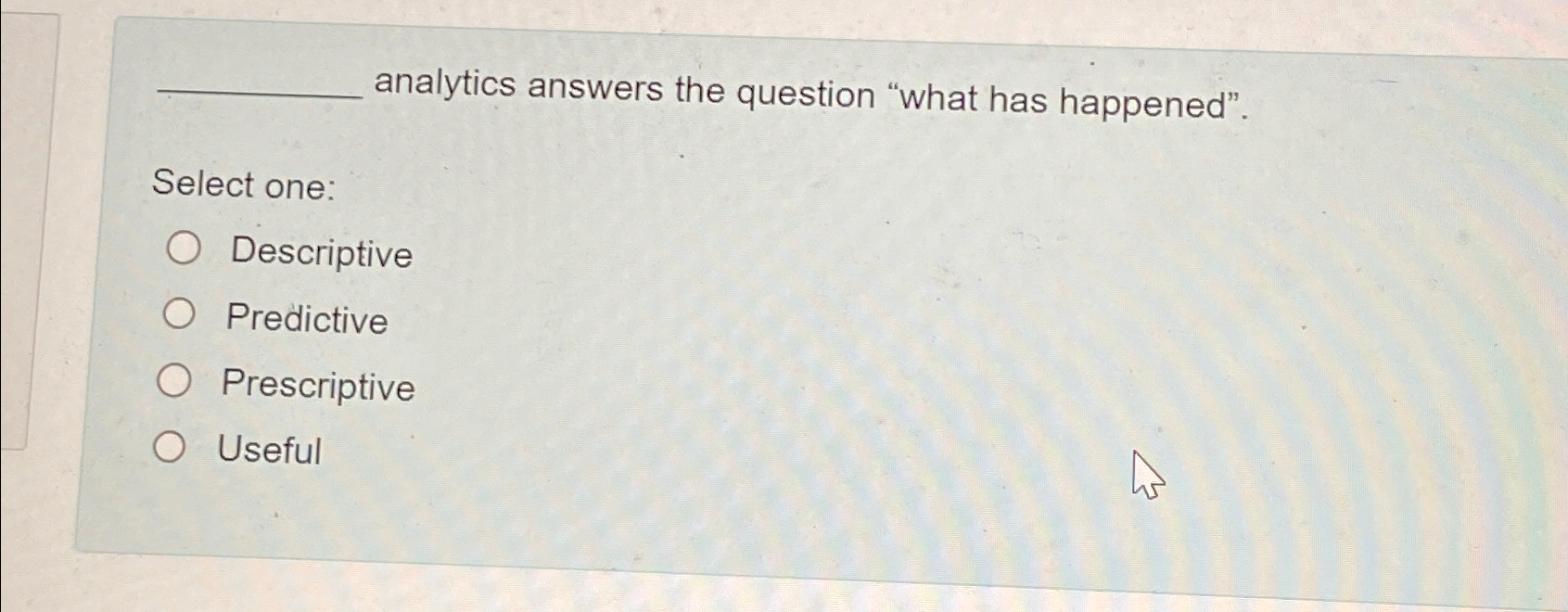 Solved analytics answers the question "what has | Chegg.com