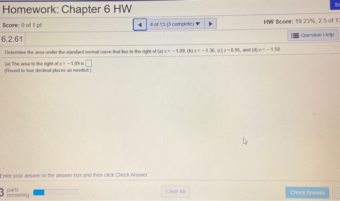 Solved Homework Chapter 6 Hw Score 0 Of 1 Pt 4 Of 13 3