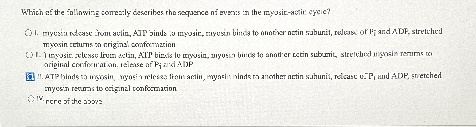 Solved Which of the following correctly describes the | Chegg.com