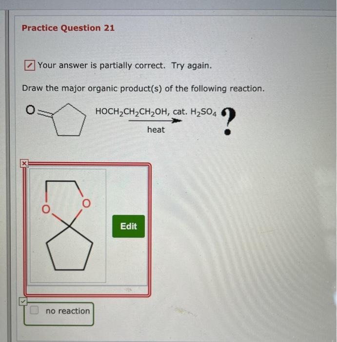 Solved Practice Question 21 Your answer is partially | Chegg.com