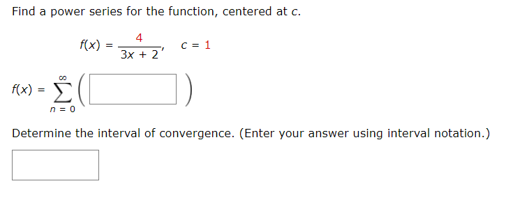 Solved Find a power series for the function, centered at | Chegg.com