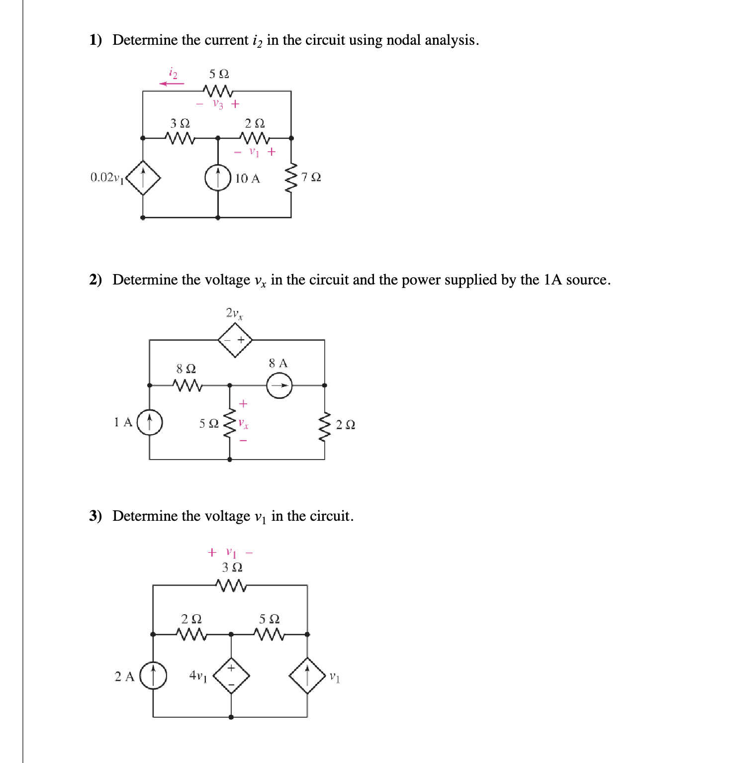 Determine the current i_(2) ﻿in the circuit using | Chegg.com