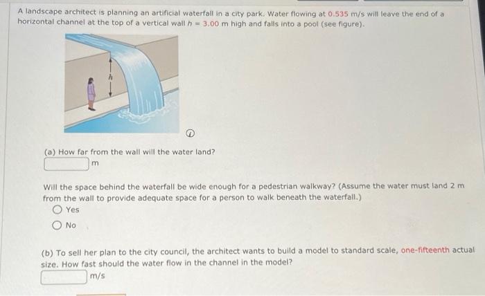 Solved A landscape architect is planning an artificial | Chegg.com