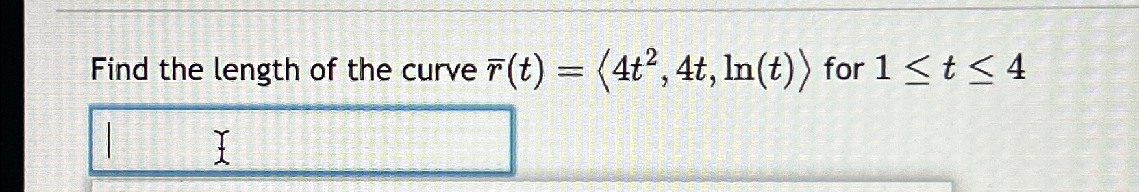 Solved Find the length of the curve | Chegg.com