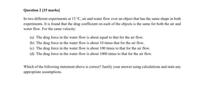 Solved Question 2 |15 marks) In two different experiments at | Chegg.com Solved Question 2 |15 marks) In two different experiments at | Chegg.com