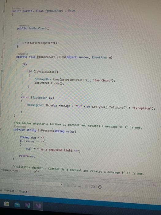 Solved Wondering if I am missing anything for my Bar Chart | Chegg.com