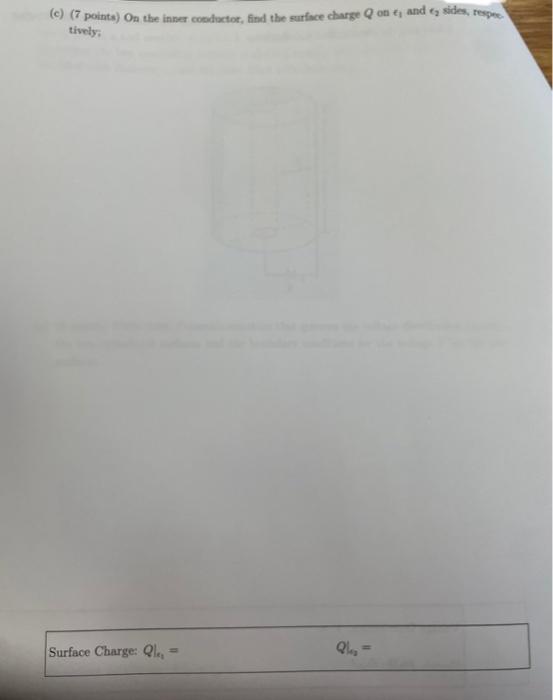 Solved 3. (23 points) A coaxial capacitor consists of two | Chegg.com