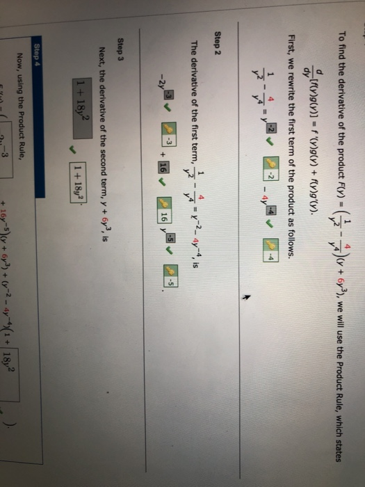 Solved Tutorial Exercise Differentiate. FOY) = 6 - )(v +692) | Chegg.com