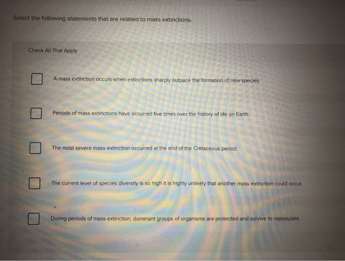 Solved Which is an example of temporal isolation? Multiple | Chegg.com