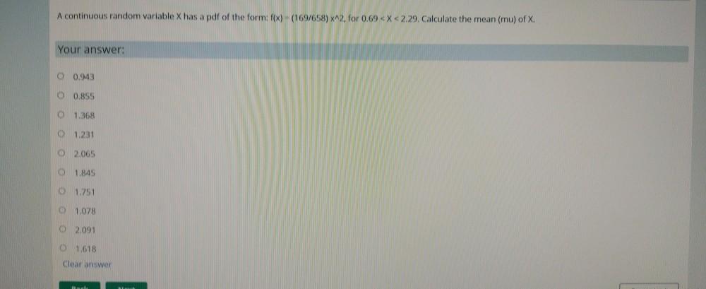 Solved A continuous random variable xhas a pdf of the form: | Chegg.com