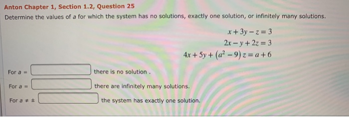 Solved Anton Chapter 1, Section 1.2, Question 25 Determine | Chegg.com