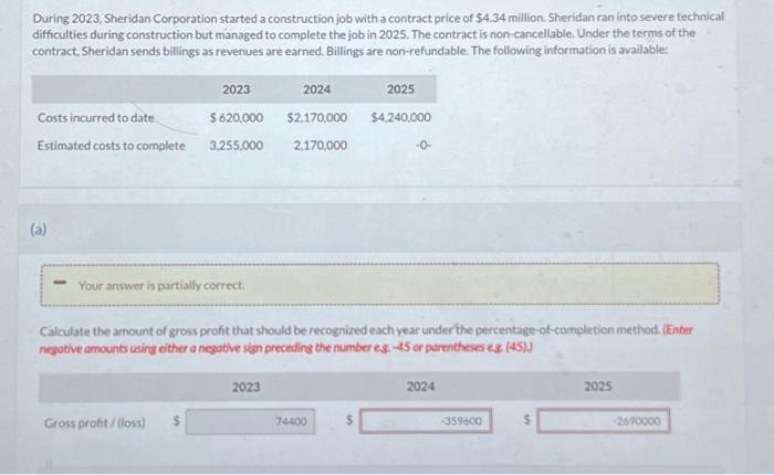 Solved During 2023, Sheridan Corporation started a | Chegg.com