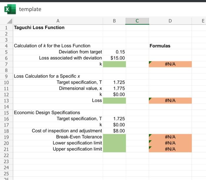 Solved Activity: Taguchi - Video Excel Online Activity: | Chegg.com