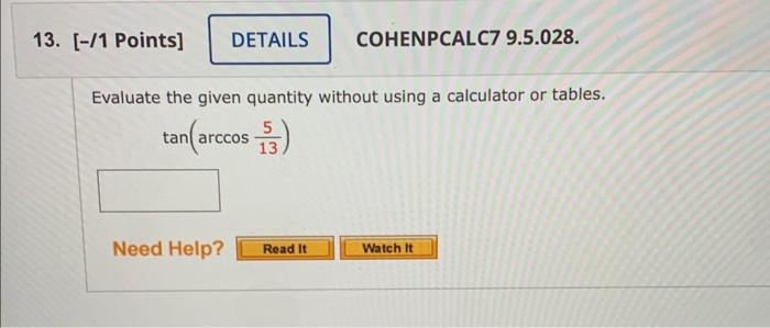 Solved Evaluate the given quantity without using a | Chegg.com