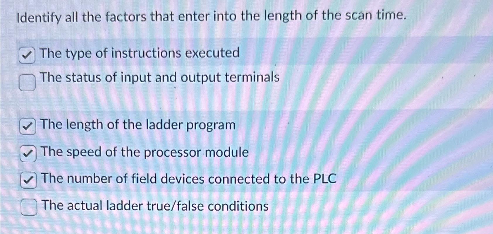 Solved Identify all the factors that enter into the length | Chegg.com