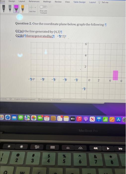 Solved Question-2.-One the-coordinate plane-below, graph the | Chegg.com
