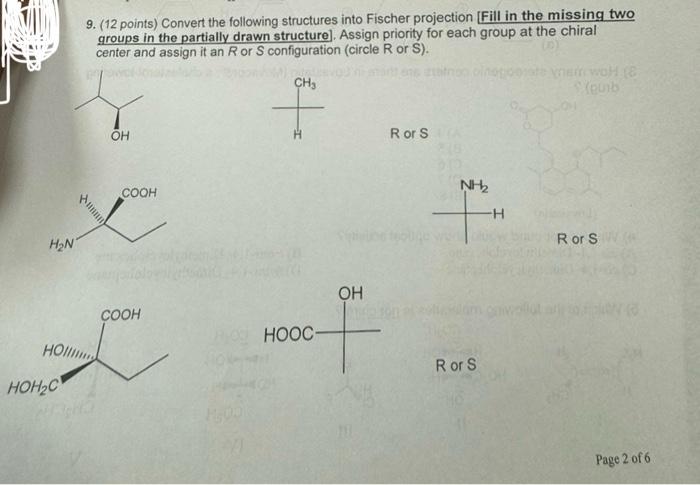 Solved 9. (12 points) Convert the following structures into | Chegg.com